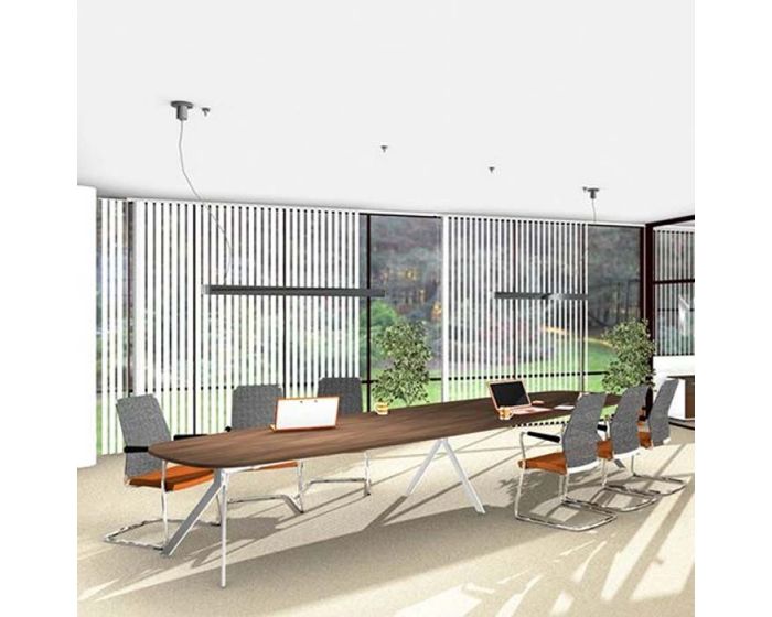 Grote vergadertafel voor 12 personen Ravi - OfficeCity